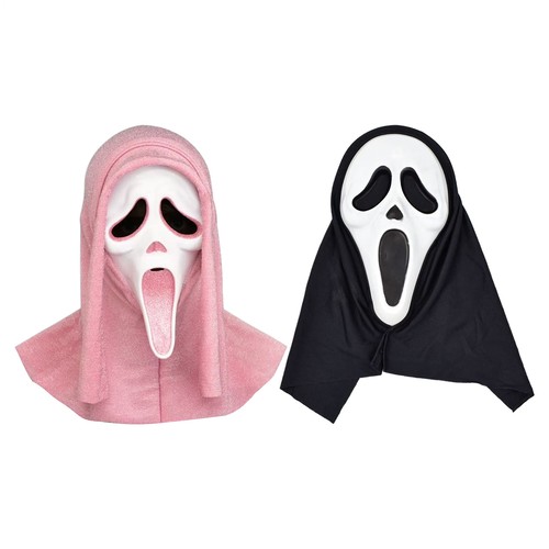 Scream Ghost Face Pink Glitter Mask Licensed Fun World Ghostface Stab ...