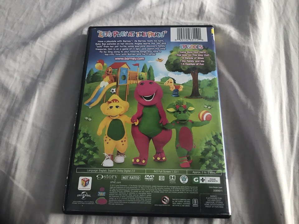 Barney Playground Fun! DVD HIT Entertainment Universal 2017 PBS Kids ...