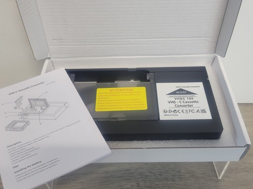 VHS-C TO VHS CONVERTER/ Playback Cassette Adapter With Box | eBay