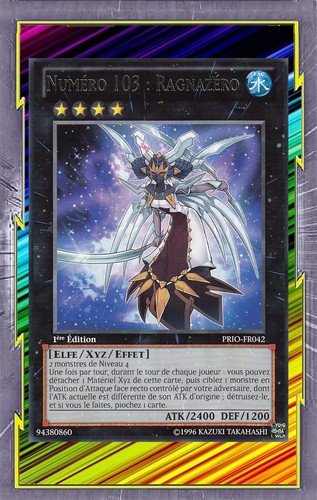 Number 103:Ragnazero PRIO-FR042 EAu Elfe XYZ Effect Level 4 YGO | eBay