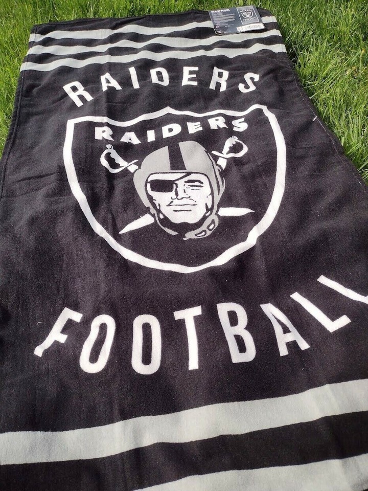 Oakland Raiders Beach Towel - Raiders Pool Towel - NFL Football | eBay