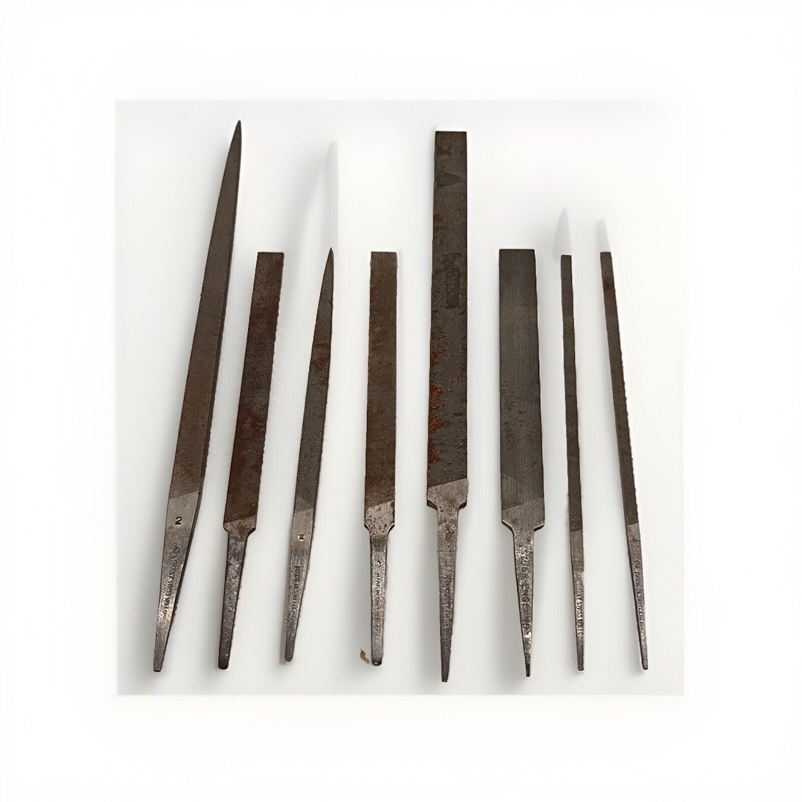 Vintage Grobet Files Set of 8 Swiss Made | eBay