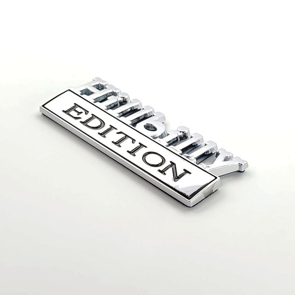 2pc set HILLBILLY EDITION EMBLEM Chrome Emblem Badge Decal Car Truck ...