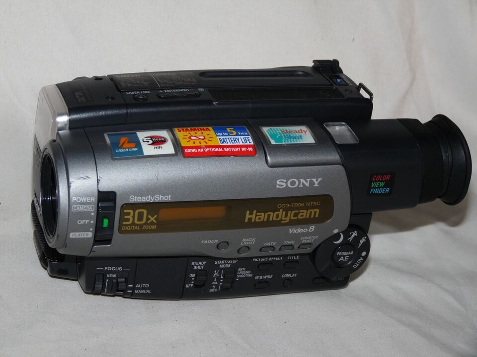Sony CCD-TR96 8mm Video8 camera Camcorder VCR Player Video Transfer | eBay