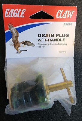 Eagle Claw Boat Drain Plug with T Handle - Replacement - Spare | eBay