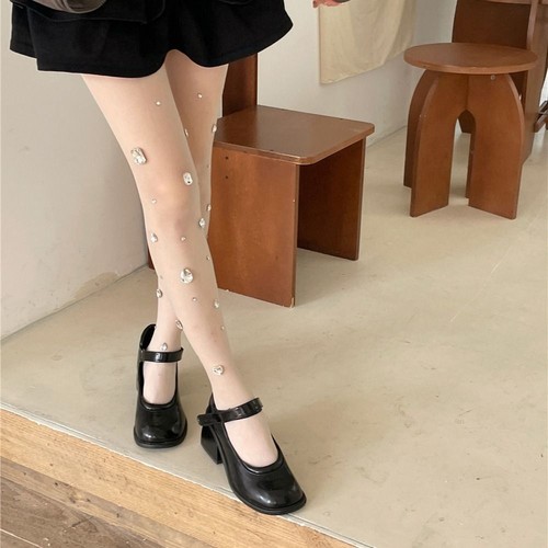Full Foot Crystal Stockings Thin Sexy Pantyhose Rhinestone Pantyhose ...