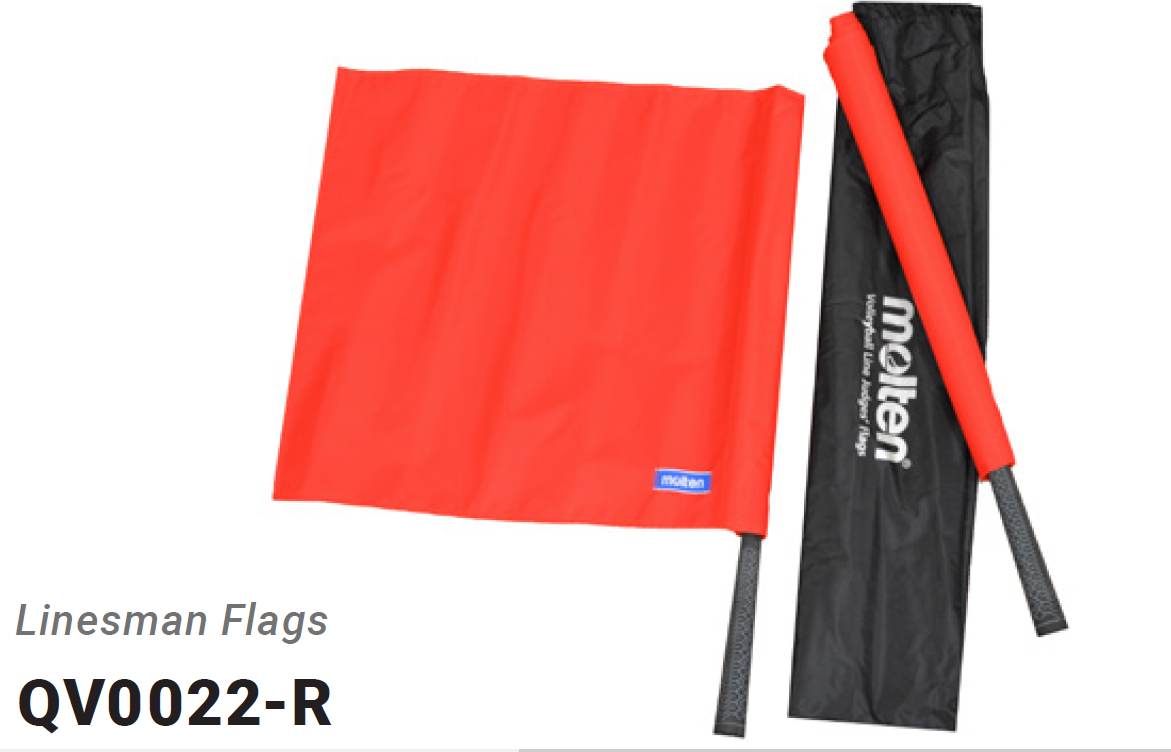 Molten QV0022-R VolleyBall Line Judges Flags Judge Flag RED | eBay