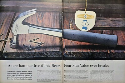Craftsman Hammer Four-Star Value National Hardware Week Vintage Print ...