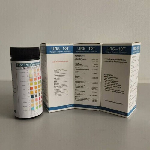 URS-10T Urinalysis Reagent Strips 10 Parameters Urine Test Strip 100 ...