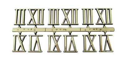 NEW Roman Gold Clock Numerals - 3,6,9,12 Numbers-Stick On- Choose 6 ...