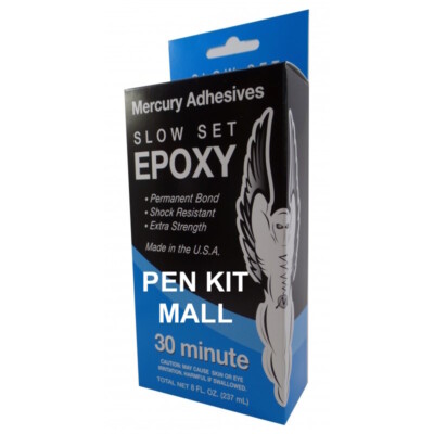 MERCURY ADHESIVES 8oz 30 MINUTE EPOXY GLUE PEN TURNING | eBay