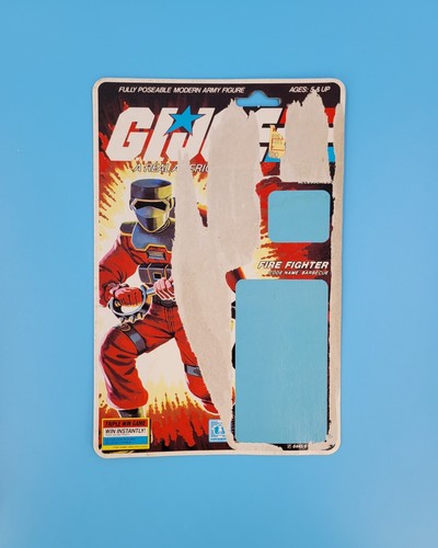 VINTAGE GI JOE BARBECUE UNCUT FULL CARDBACK! TRIPLE WIN PEACH FILE CARD ...