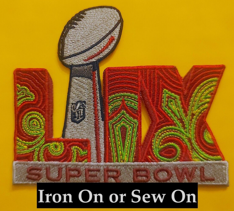 Super Bowl LIX Patch 59 Embroidered Patch Eagles Jalen Hurts Captain ...