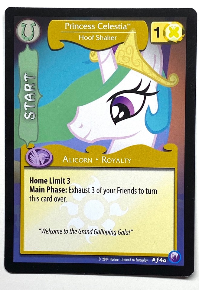 My Little Pony Princess Celestia Hoof Shaker #f4a Foil MLP TCG Trading ...
