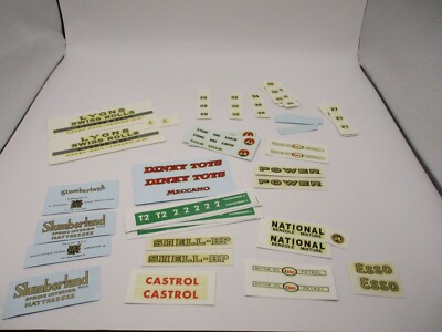 DINKY TOYS REPLACEMENT DECALS MADE IN THE U.K. YOU PICK FROM THE LIST ...