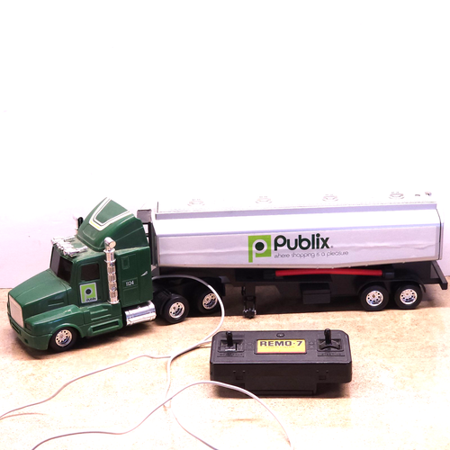 Publix Remote Control 18 Wheeler Milk Tank Truck Remo 7 Tested Works ...