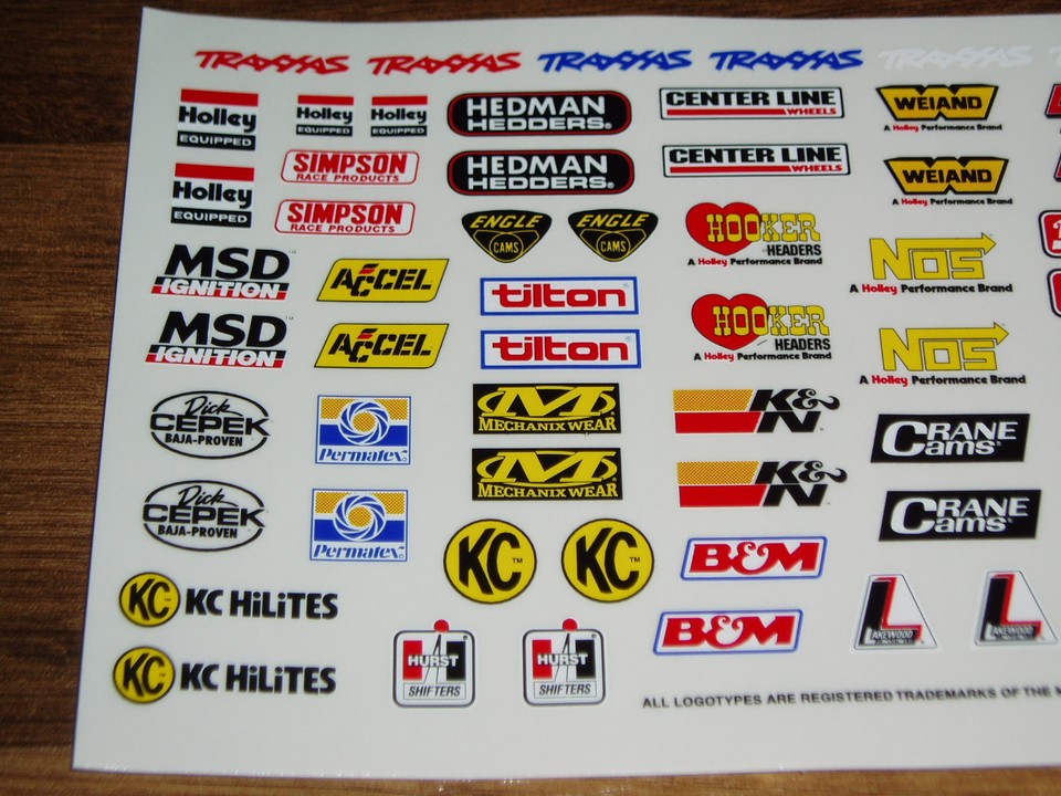 RC CAR DECALS/STICKERS 1/8-1/10 VATERRA V100/DRAGSTER/HPI SPRINT 2 ...
