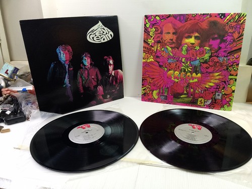 Vintage Cream Disraeli Gears & Fresh Cream 12" Vinyl LP Lot 1977 RSO RS ...