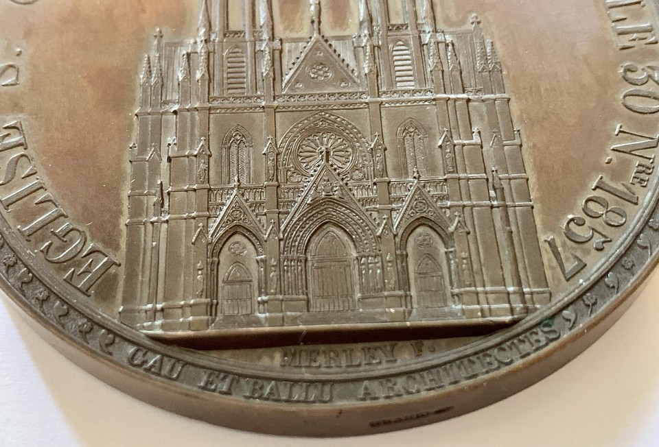 Napoléon III Médaille Inauguration de l'église Sainte-Clotilde Paris 30 ...