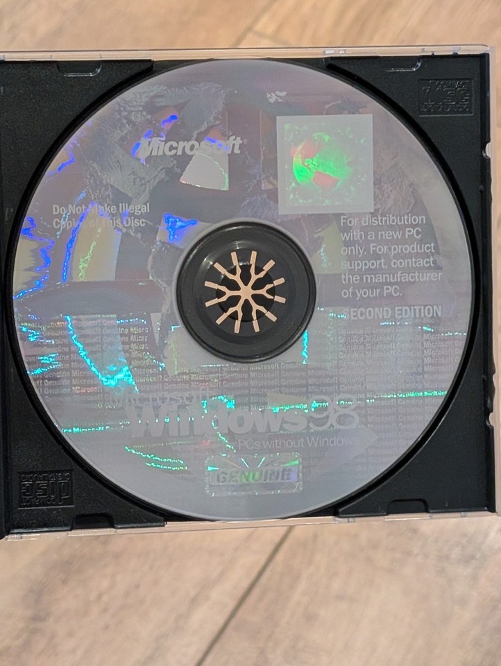 Microsoft Windows 98 Second Edition SE Install CD + Boot Disc +Bookley ...