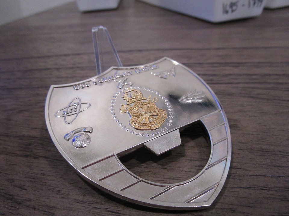 USN USS SOMERSET LPD 25 Combat System Goats CPO Challenge Coin #145K | eBay