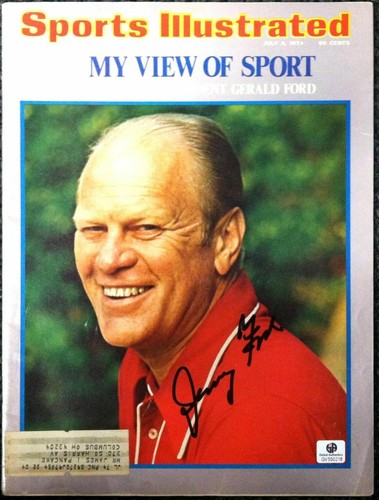 Gerald Ford Hand Signed Autographed Magazine Sports Illustrated 1974 GA ...