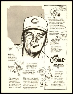 1977 BOB PARKER - CLASSIC REDS - JIM O'TOOLE CINCINNATI REDS | eBay