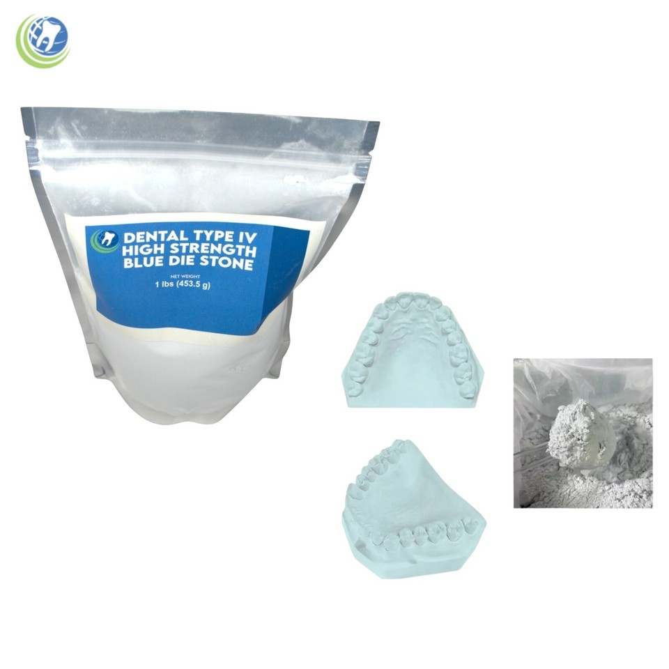 DENTAL GYPSUM DIE STONE TYPE IV BLUE HIGH STRENGTH COMPOUND LOW ...