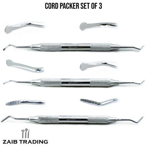 Dental Cord Packer Gingival Retraction Atraumatic Placement Instruments ...