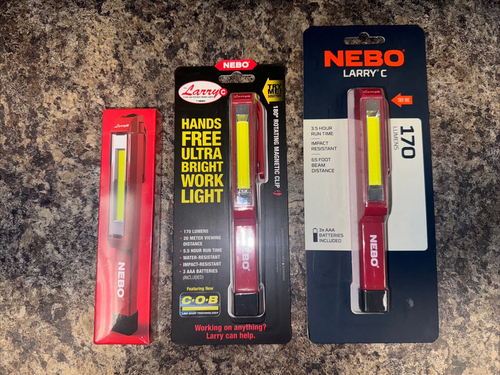 NEBO 6327 The Larry C Blue 170 COB LED Pocket Work Light for sale ...