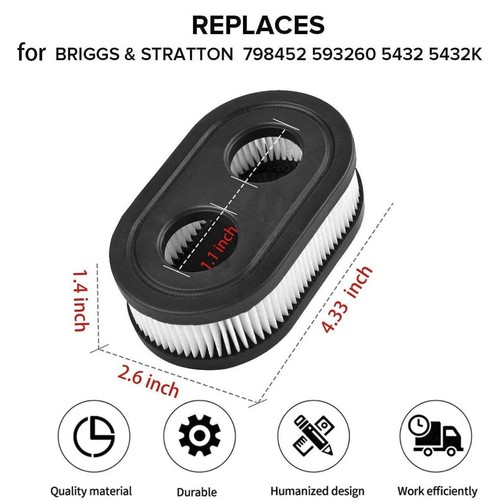 2 Pre Air FIlter For Briggs & Stratton 593260 798339 798452 550EX ...