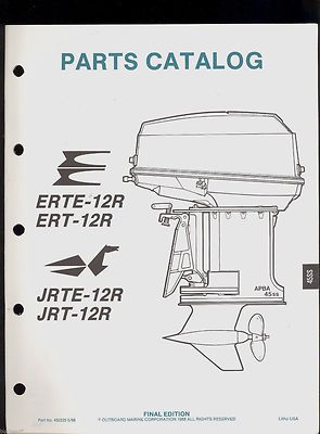 1988 JOHNSON / EVINRUDE ERTE & ERT-12R / JRTE & JRT-12R PARTS MANUAL ...