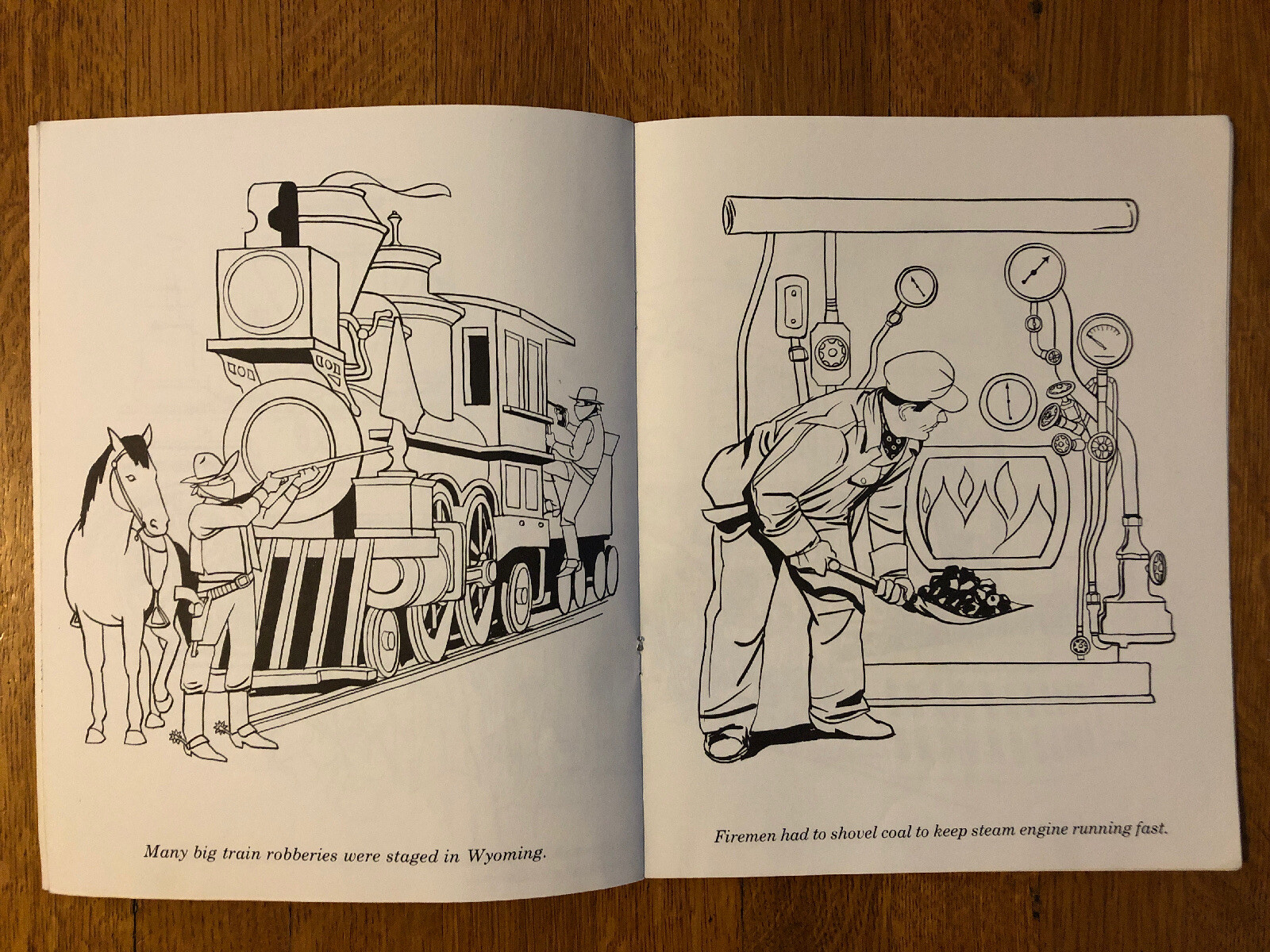 Union Pacific Centennial Coloring Book Railroad Trains Children's ...