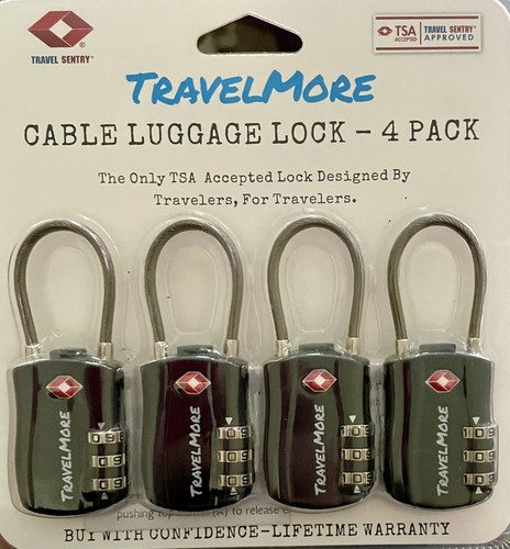 TSA Approved Travel Cable Luggage Locks | eBay
