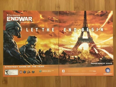 Tom Clancy's EndWar Xbox 360 PS3 PC 2008 Print Ad/Poster Official Game ...