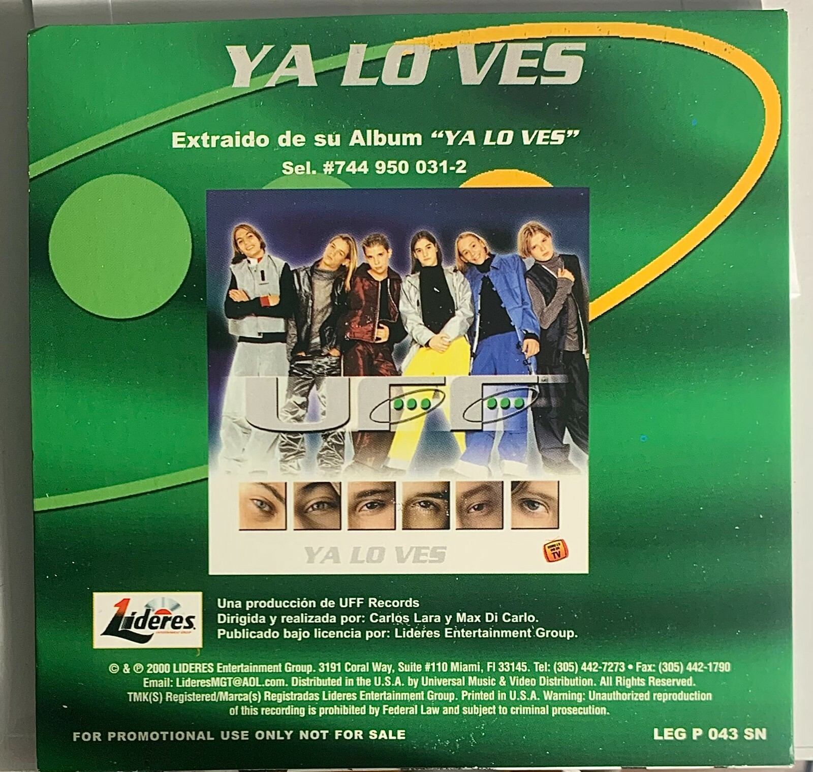 UFF** - Ya lo Ves (CD, Single, Promo) | eBay