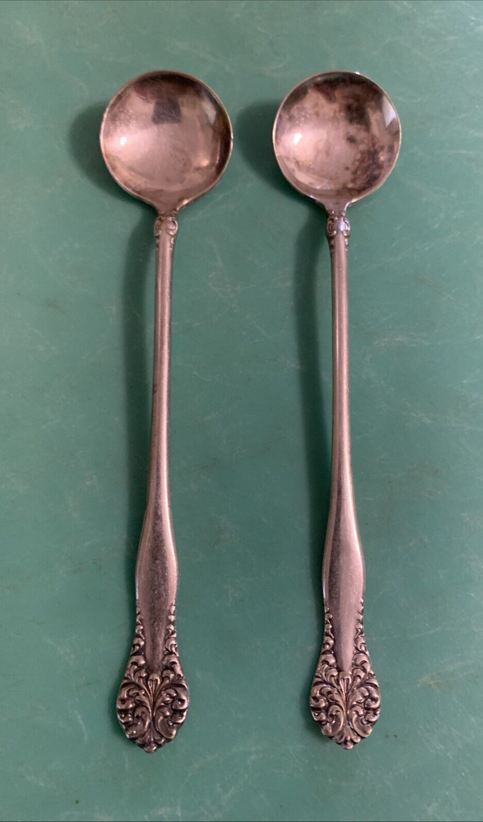 Set of 2 Vintage Oneida W.R. Keystone "Lenora/Leonora" 5" Chocolate ...