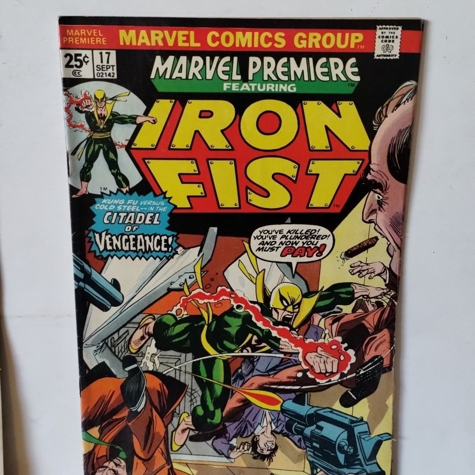 Marvel Premiere 15 16 17 18 MVS intact 1st appearance Iron Fist comic ...
