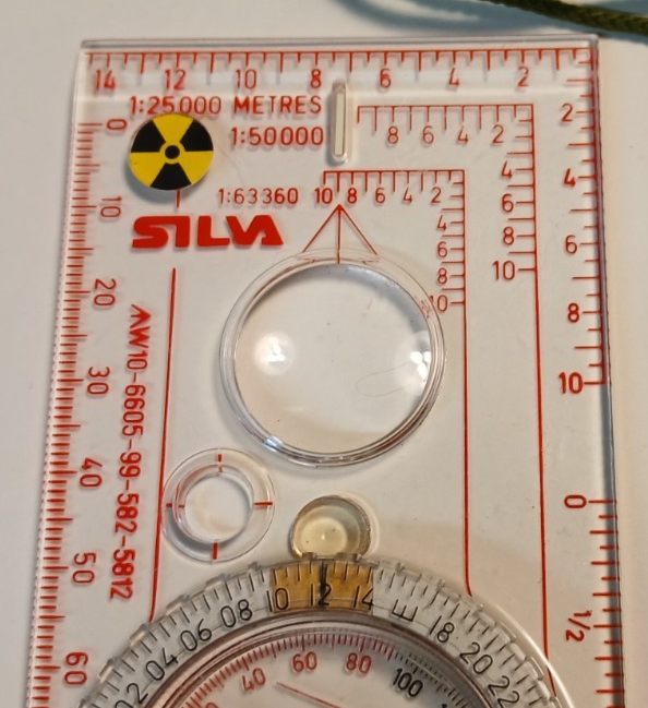 BRITISH ARMY SILVA TYPE 4/54 MAP READING COMPASS / ORIENTEERING COMPASS ...