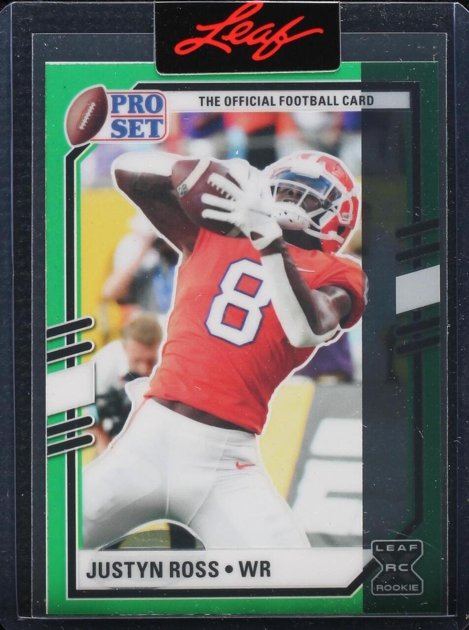 2022 Leaf Pro Set Draft - Metal Justyn Ross #PSB-JR1 Pre-Production ...