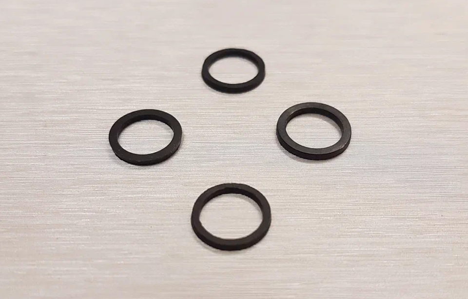 4x Rubber rings for Headshell SME EMT Ortofon etc. Resonance absorber ...