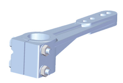 Marine Boat Allpa Aluminum rudder arm for rudder stock D=40mm | eBay