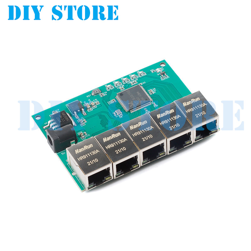 Modular Ethernet Switch Ethernet 10/100 Module, 4 X RJ45, Ingebouwde