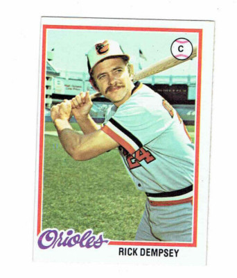 Rick Dempsey Baltimore Orioles Catcher #367 Topps 1978 #Baseball Card ...