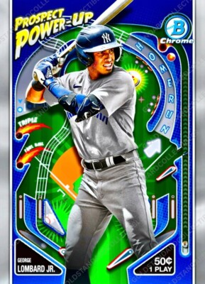 George Lombard Jr. ROOKIE REFRACTOR INVESTMENT CARD BOWMAN CHROME MVP ...