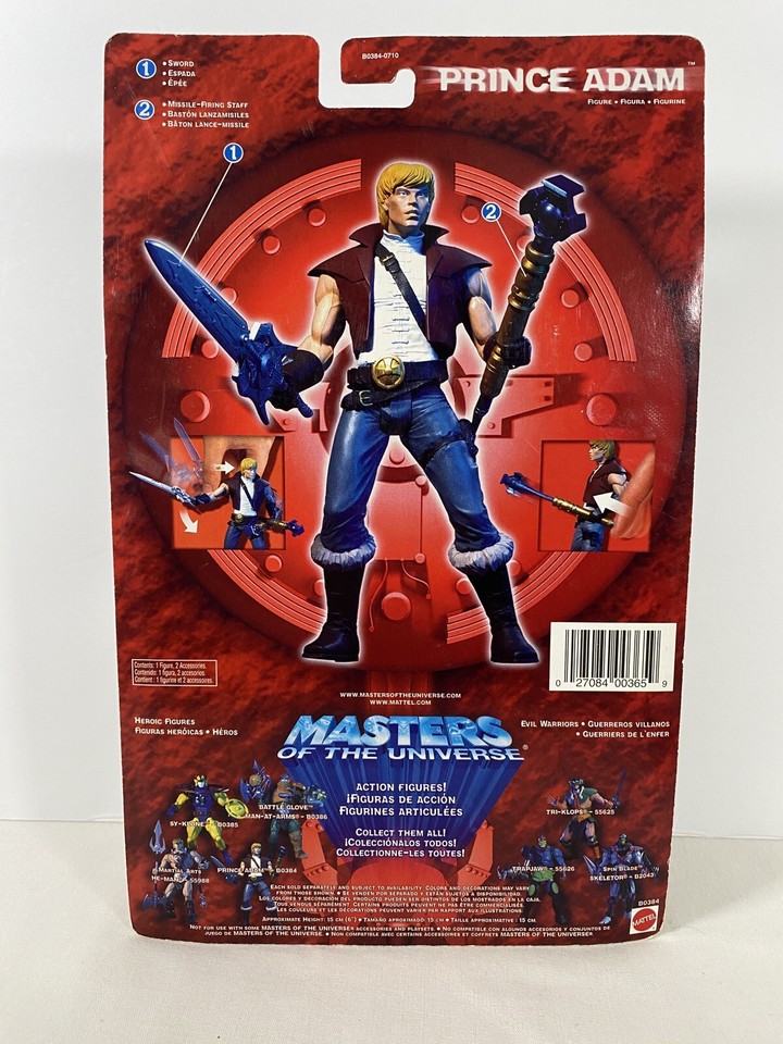 Masters of the Universe HE-MAN MOTU - Prince Adam Figure Mattel, 2002 ...
