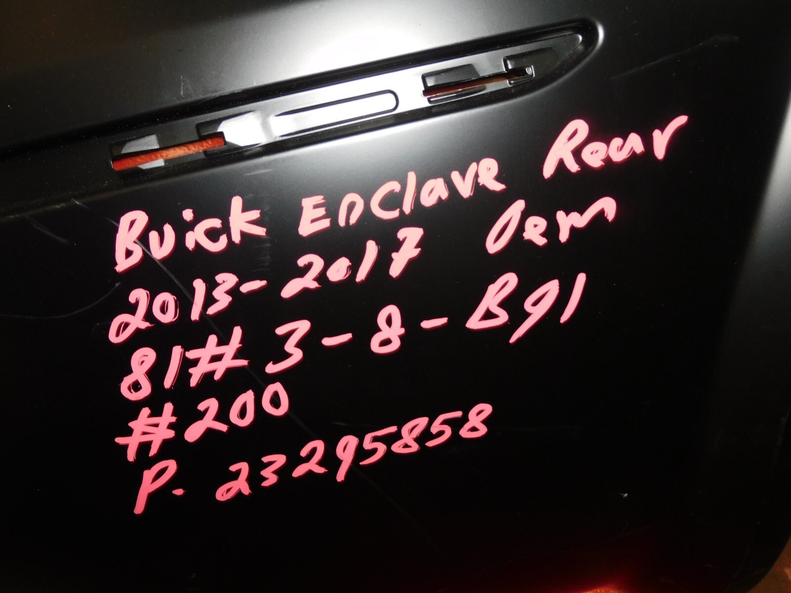 2013 2014 2015 2016 2017 BUICK ENCLAVE REAR BUMPER COVER OEM | eBay