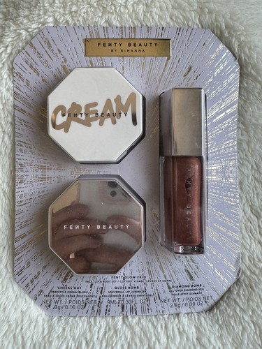 Fenty Beauty - Fenty Glow Trio - Cheeks Out Blush - Gloss Bomb ...