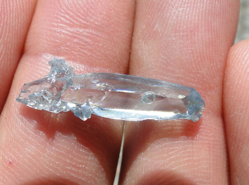 Aquamarine blue ZINCITE crystal - old and rare - Olawa, Poland ! | eBay