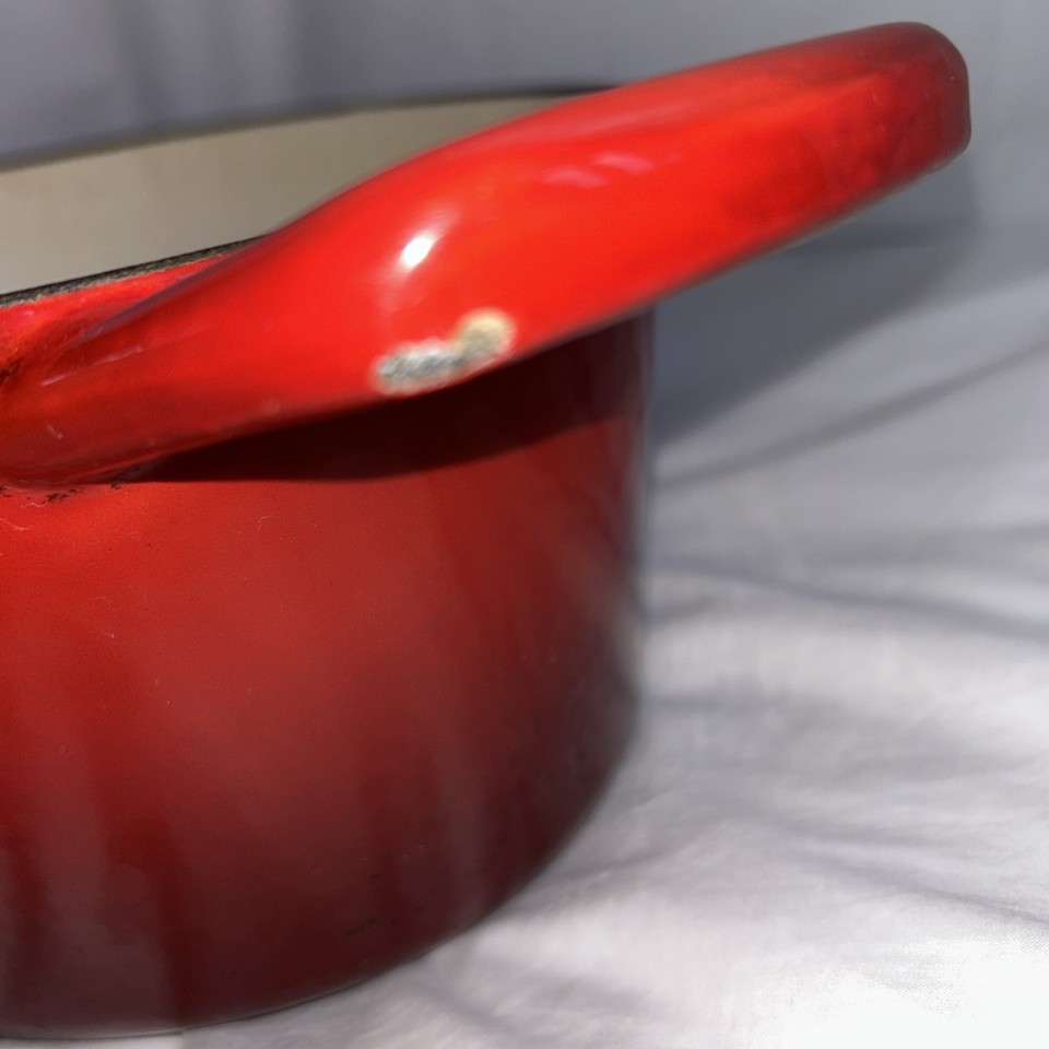 Denby Red Large Oval Cast Iron Pot Casserole Oven Roasting Dish ...